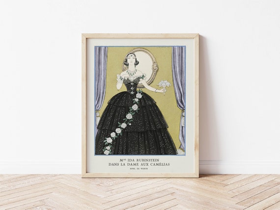 Vintage 1920s Ida Rubinstein Art Art Deco Wall Art Printable - Etsy