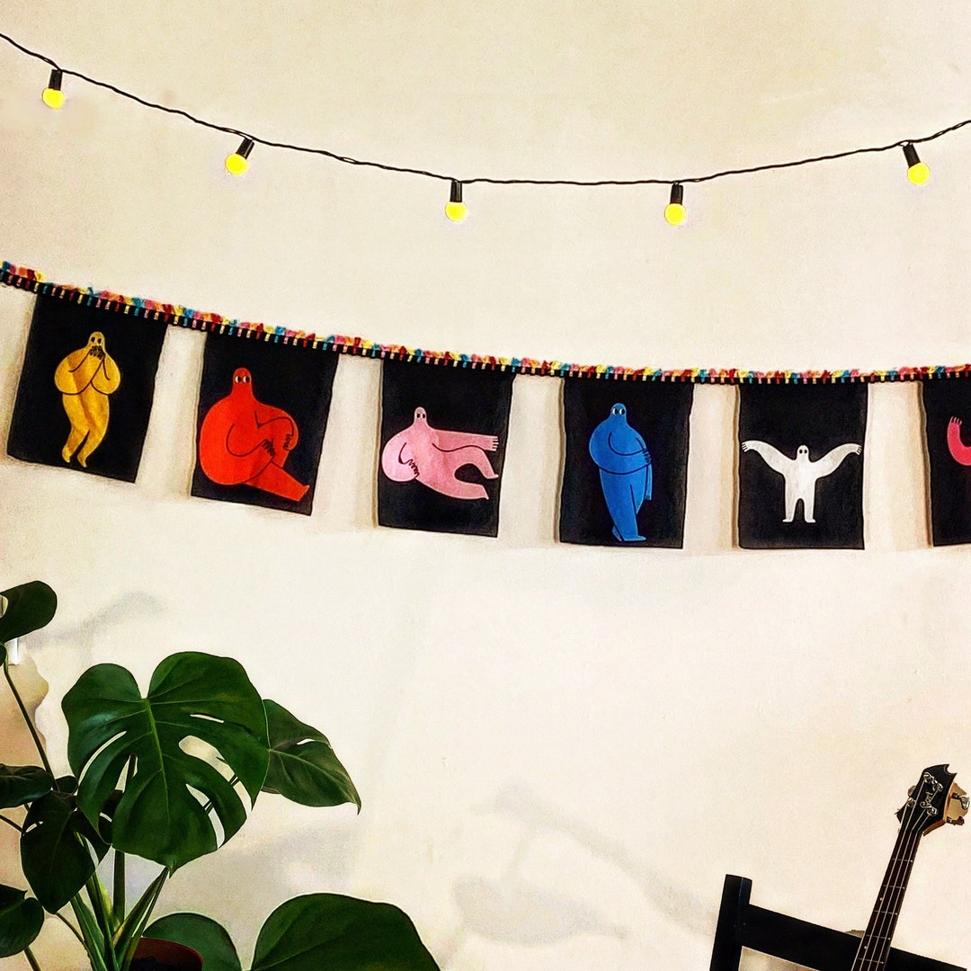 Funny Emoticons Flags Ethnic, Large Size Bohemian Psychedelic - Etsy