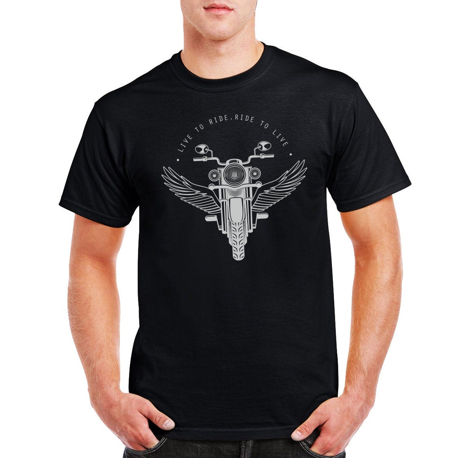Live To Ride Ride To Live T Shirt Old Bikers Rule Motorbike Ride Or Die