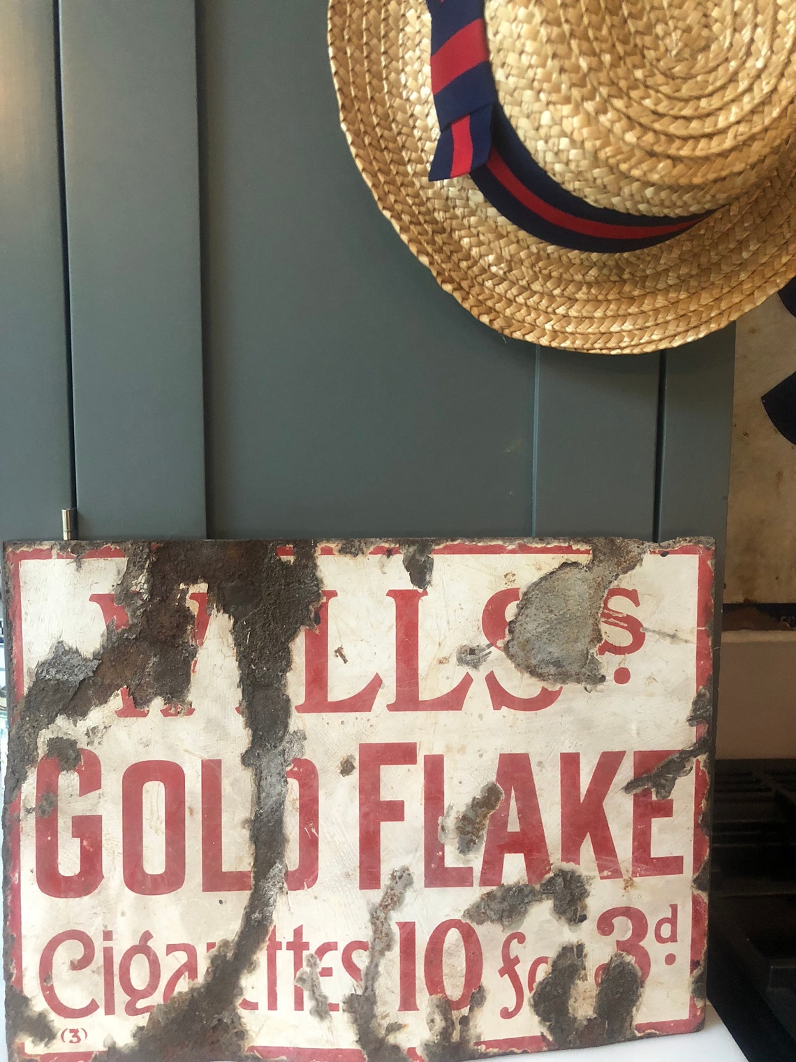 Wills Gold Flake Metal Cigarette Sign From the 1920's - Etsy