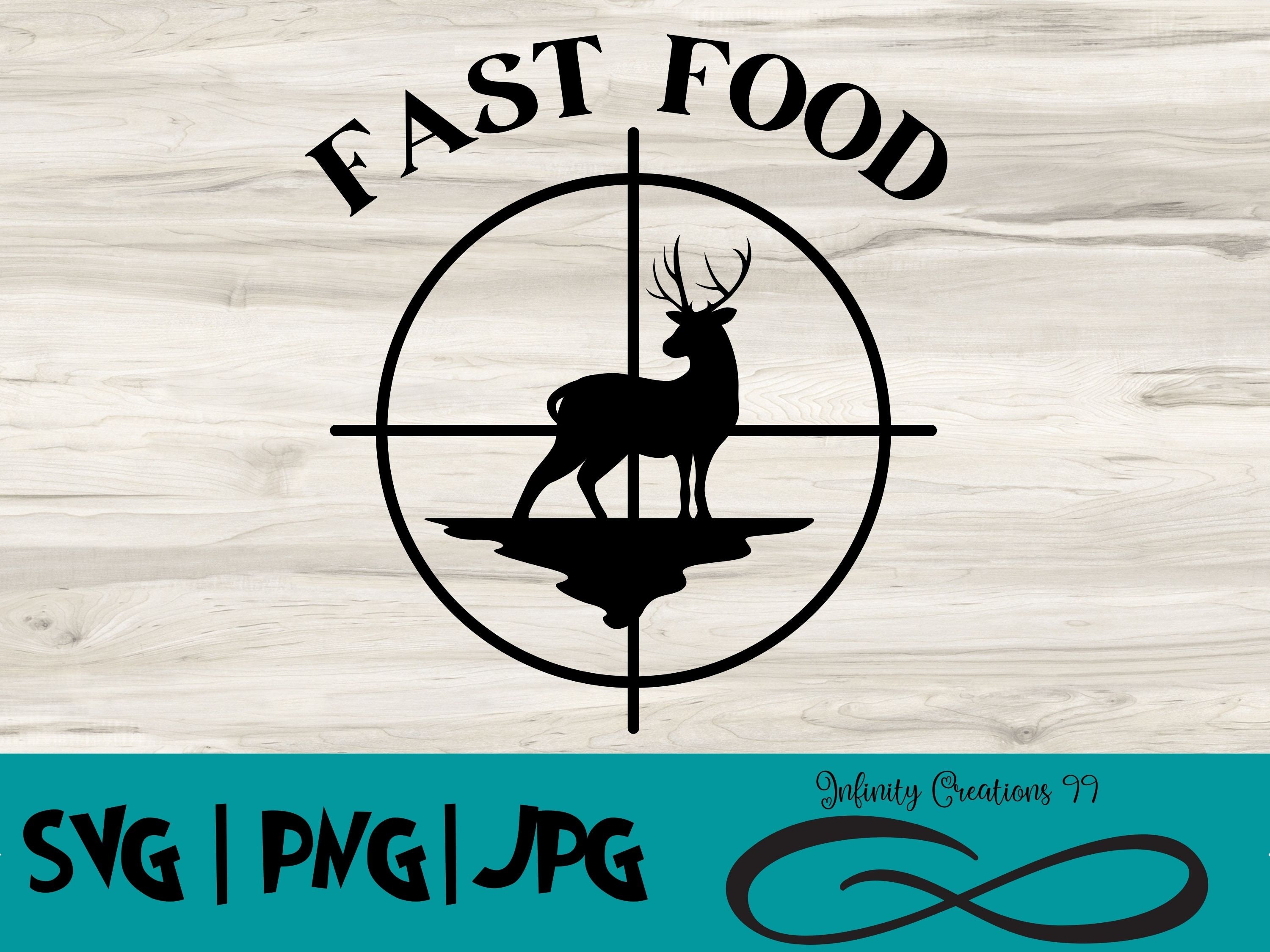 Hunting SVG PNG JPG Fast food svg digital file Deer in | Etsy