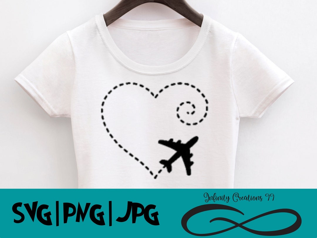 Jet Heart Flying Digital File SVG, PNG, JPG - Cricut & Silhouette ...