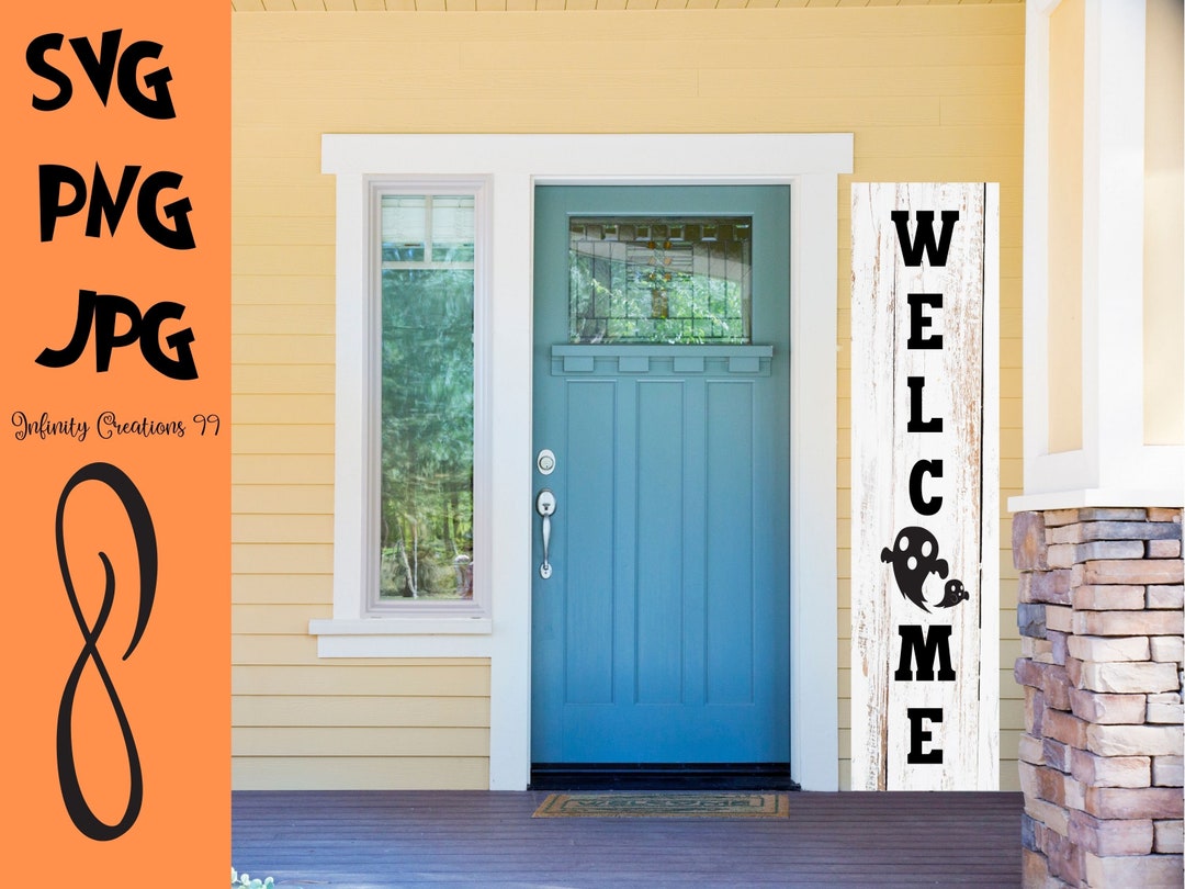 Welcome Ghosts Digital File, SVG, JPG, PNG, Cricut, Silhouette, Welcome ...