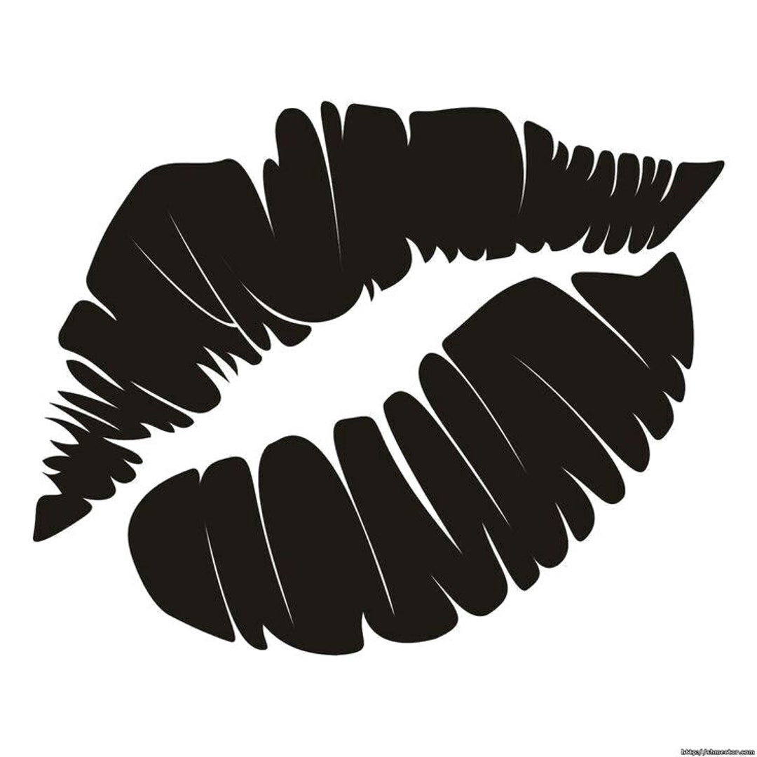 Lips Kiss Digital File - SVG, PNG, JPG - Cricut & Silhouette Lipstick ...