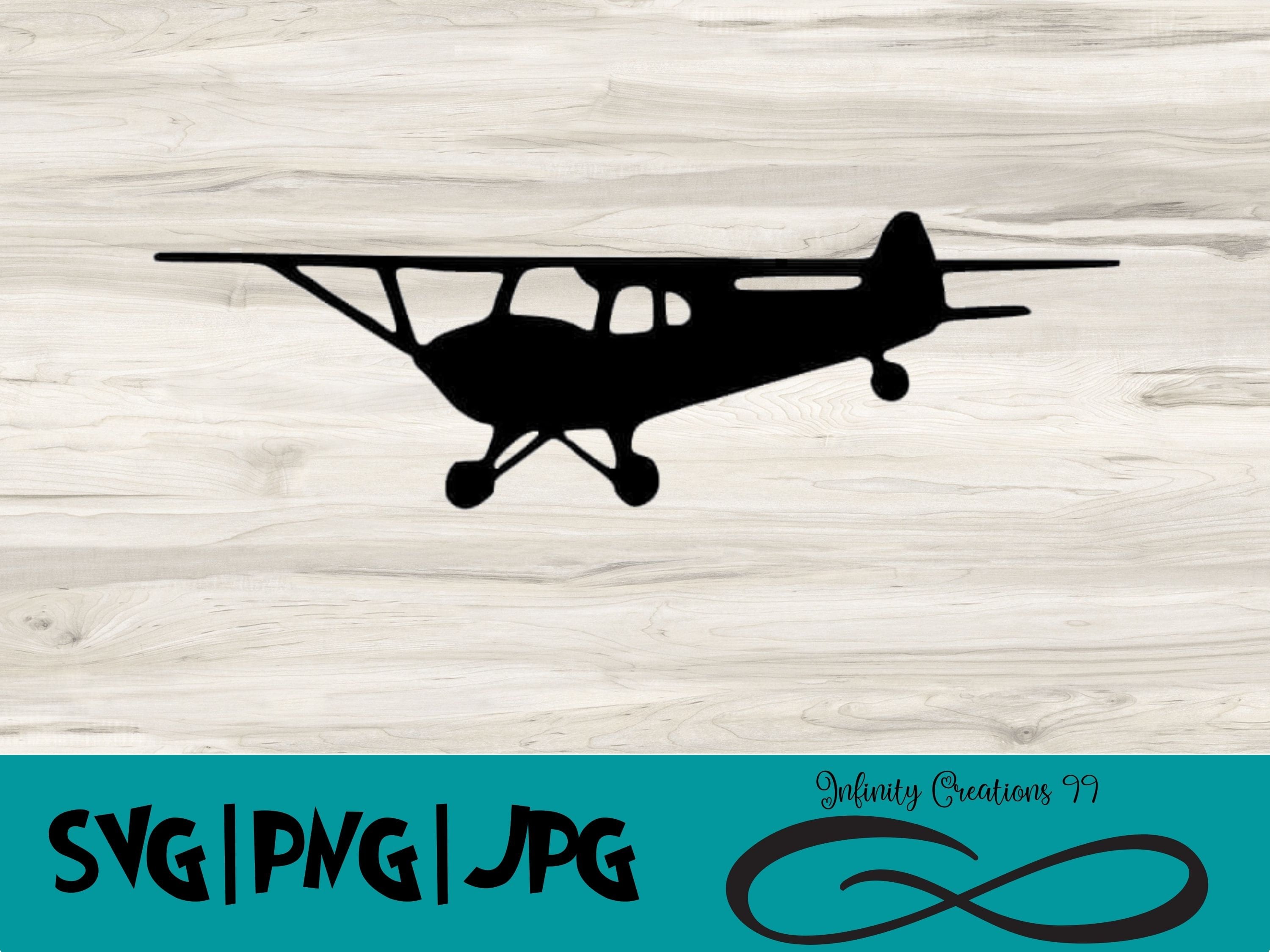 Taildragger Airplane Digital File, SVG, PNG, JPG - Cricut & Silhouette ...