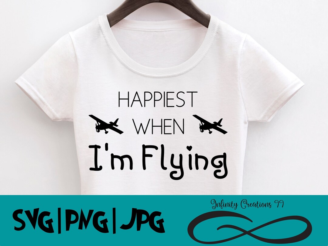 Happiest When I'm Flying Cessna SVG PNG JPG Digital File Cricut and ...