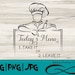 Today's Menu Digital File, SVG, PNG, JPG, Chef Svg, Chef Hat Svg ...