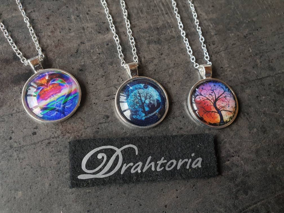 DRAHTORIA tree of Life Necklace Pendant Infinity Immortality - Etsy