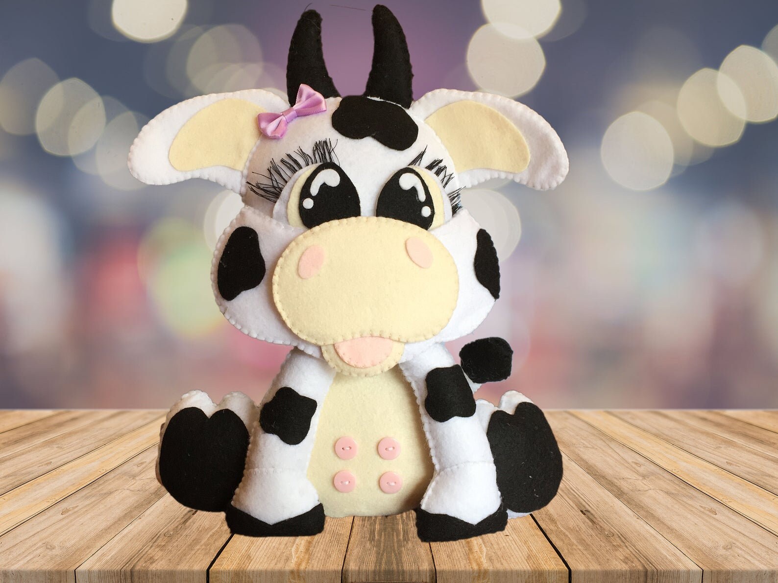 Small Plush Cow/plush Cow for Baby / Stuffed Plush / Nursery - Etsy