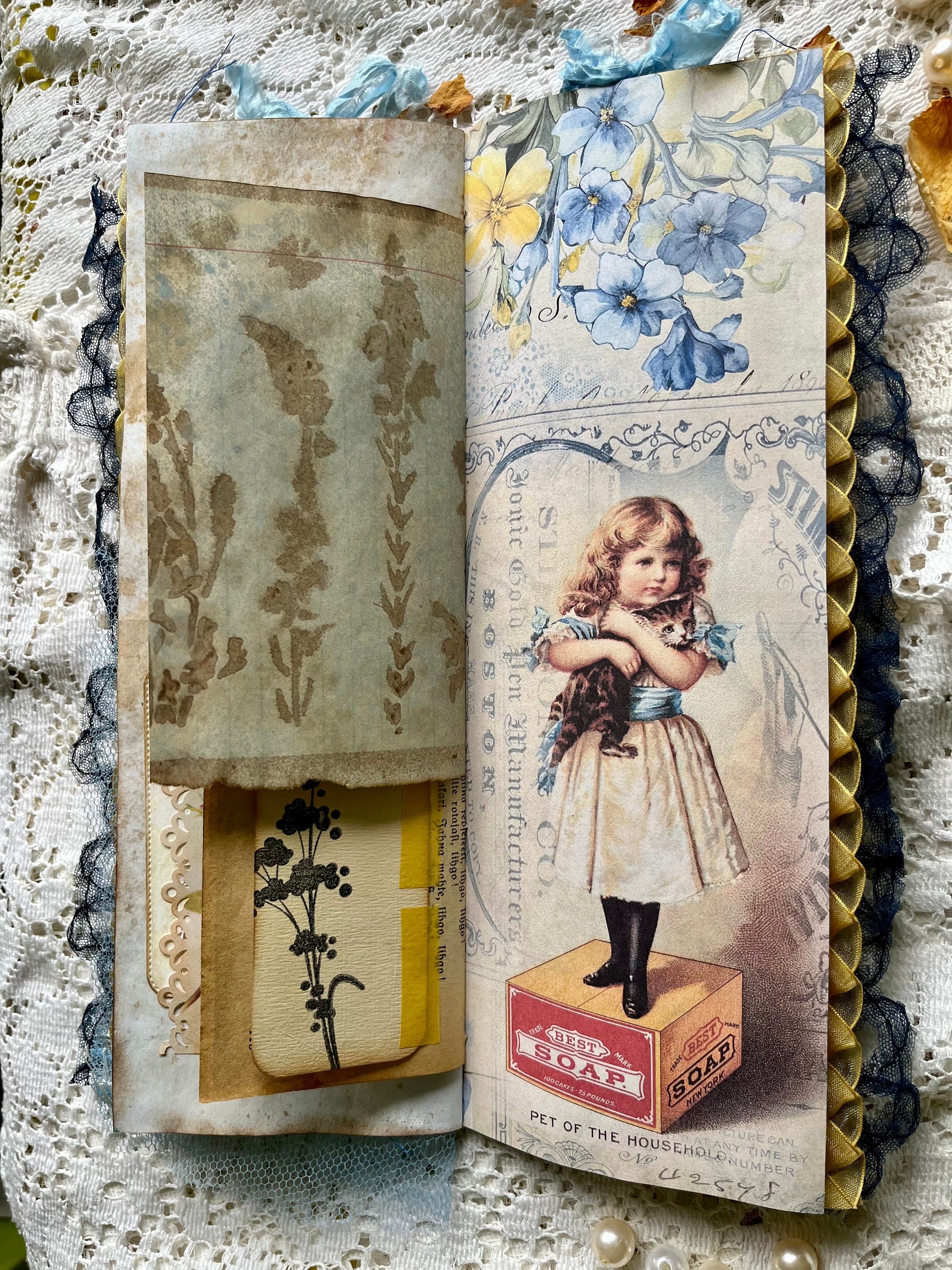 Handmade Tall Junk Journal, Vintage Style Diary. Memory Book - Etsy