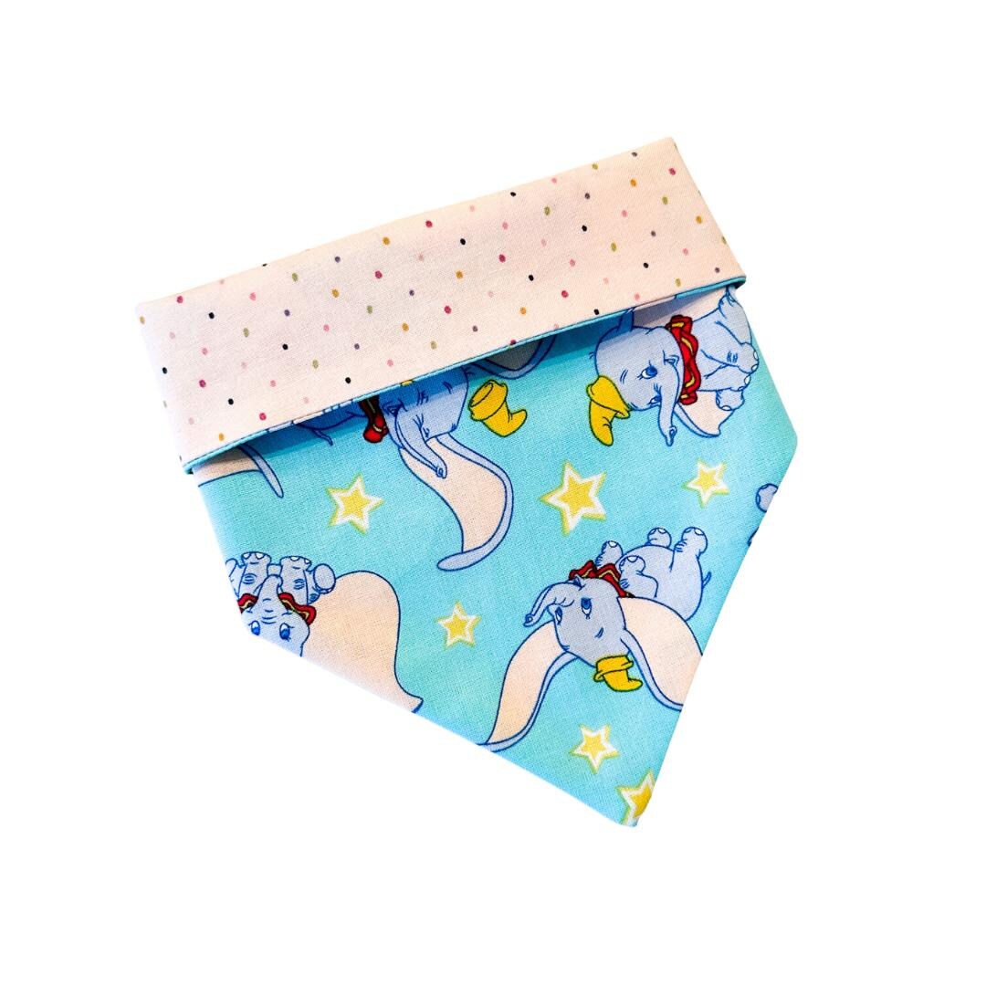 Flying Elephant Dog Bandana, Dumbo Dog Bandana, Character Dog Bandana ...