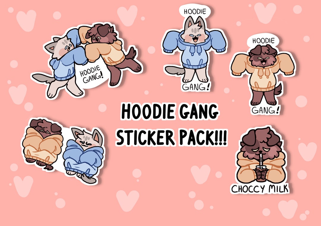 Hoodie Gang Sticker Pack - Etsy