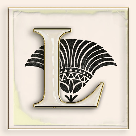 Alphabet Clipart Letters Cream White Gold Digital Download - Etsy