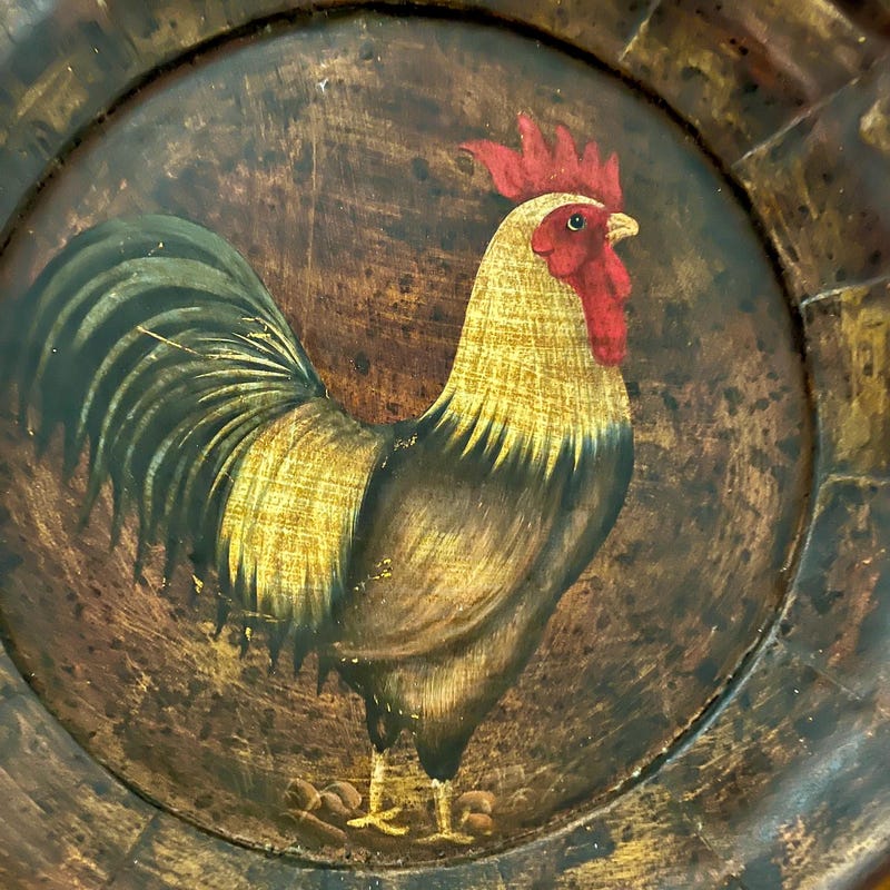 Primitive Rooster - Etsy