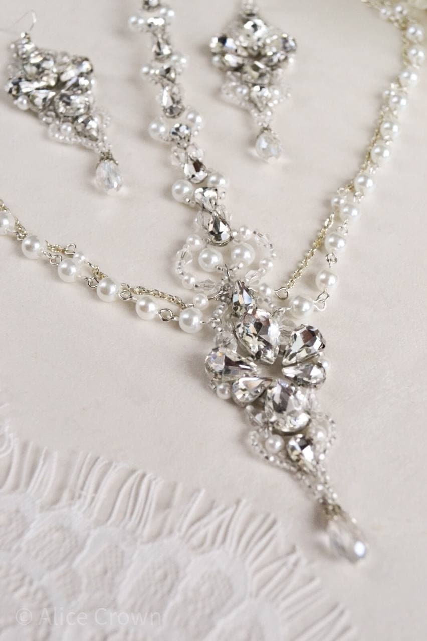 Wedding tikka set Full silver tikka Two piece bridal pearl | Etsy