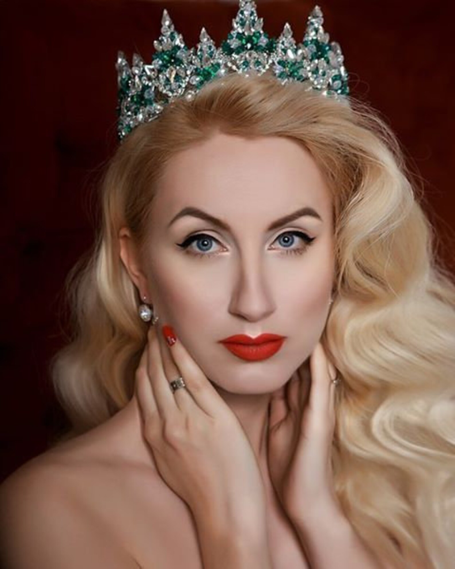 Wedding Emerald Crown Crystals Bride Tiara Prom Princess - Etsy