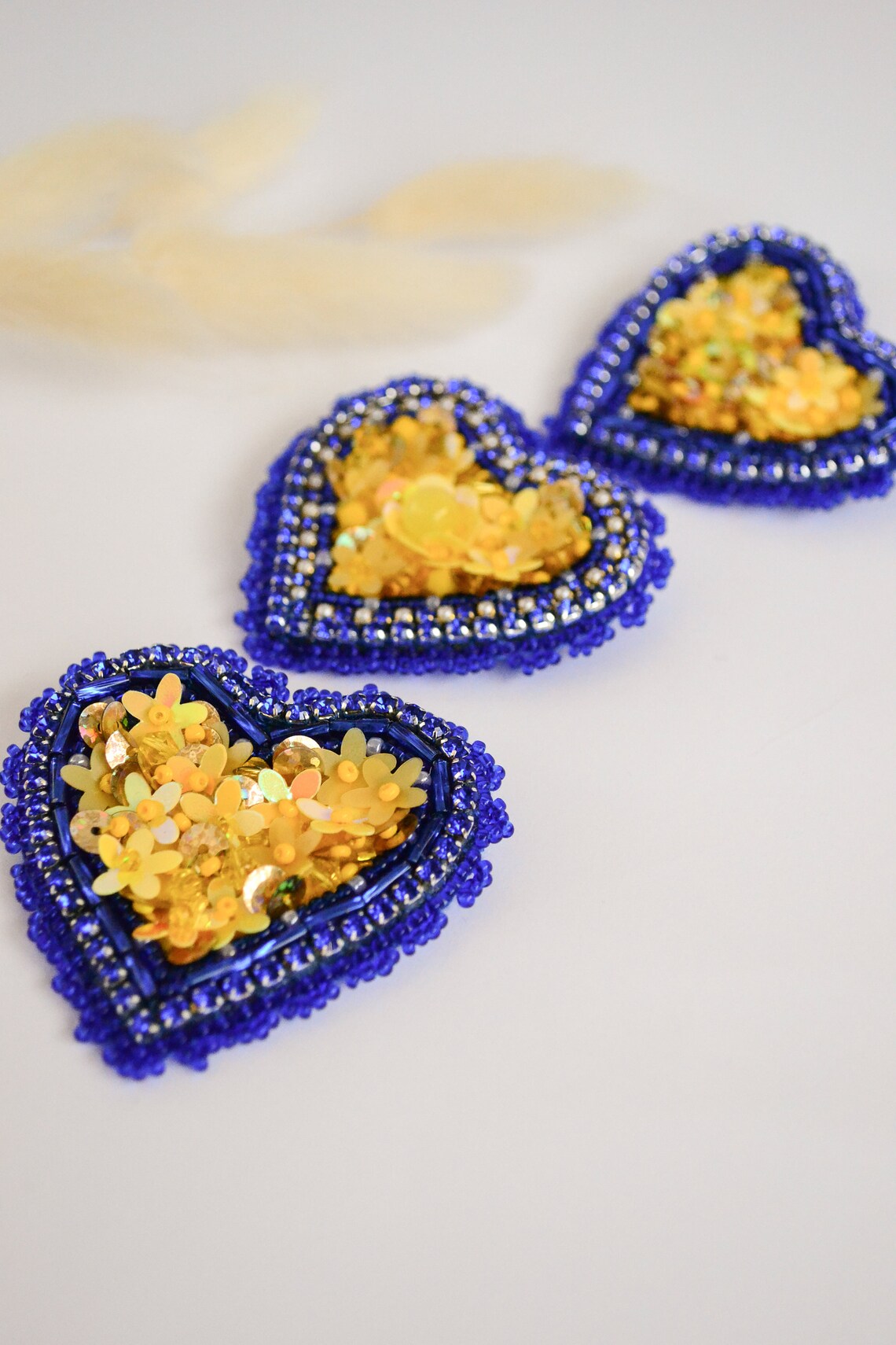 Ukrainian Embroidery Flag Heart Ukraine Pin Brooch Ukrainian - Etsy