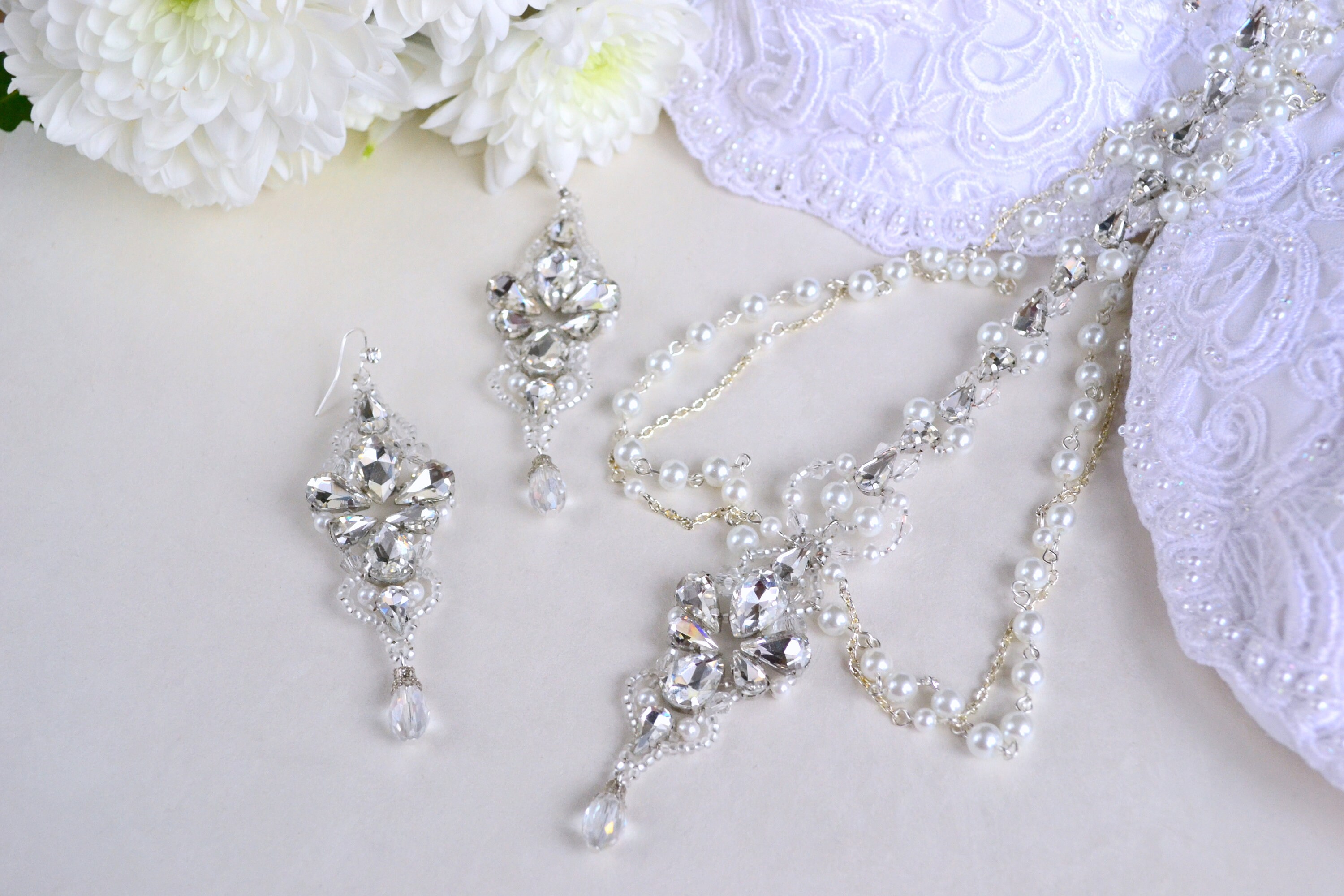 Wedding Tikka Set, Full Silver Tikka, Two Piece Bridal Pearl Tikka ...