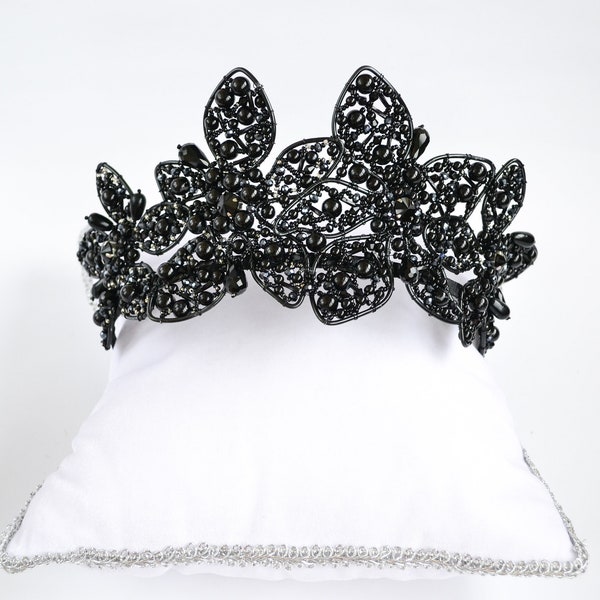 Black Tiara - Etsy