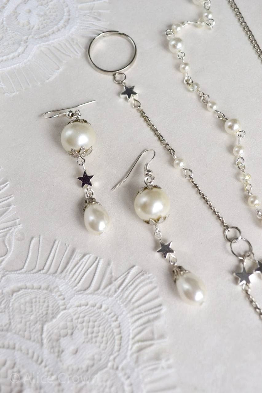 Wedding Tikka Set Ivory Pearls Indian Accessory Fore Piece - Etsy