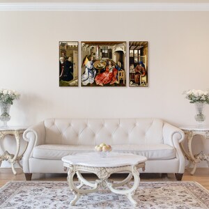 Annunciation Triptych (merode Altarpiece), Ca. 1427–32 by Robert Campin. Beautiful Digitally ...