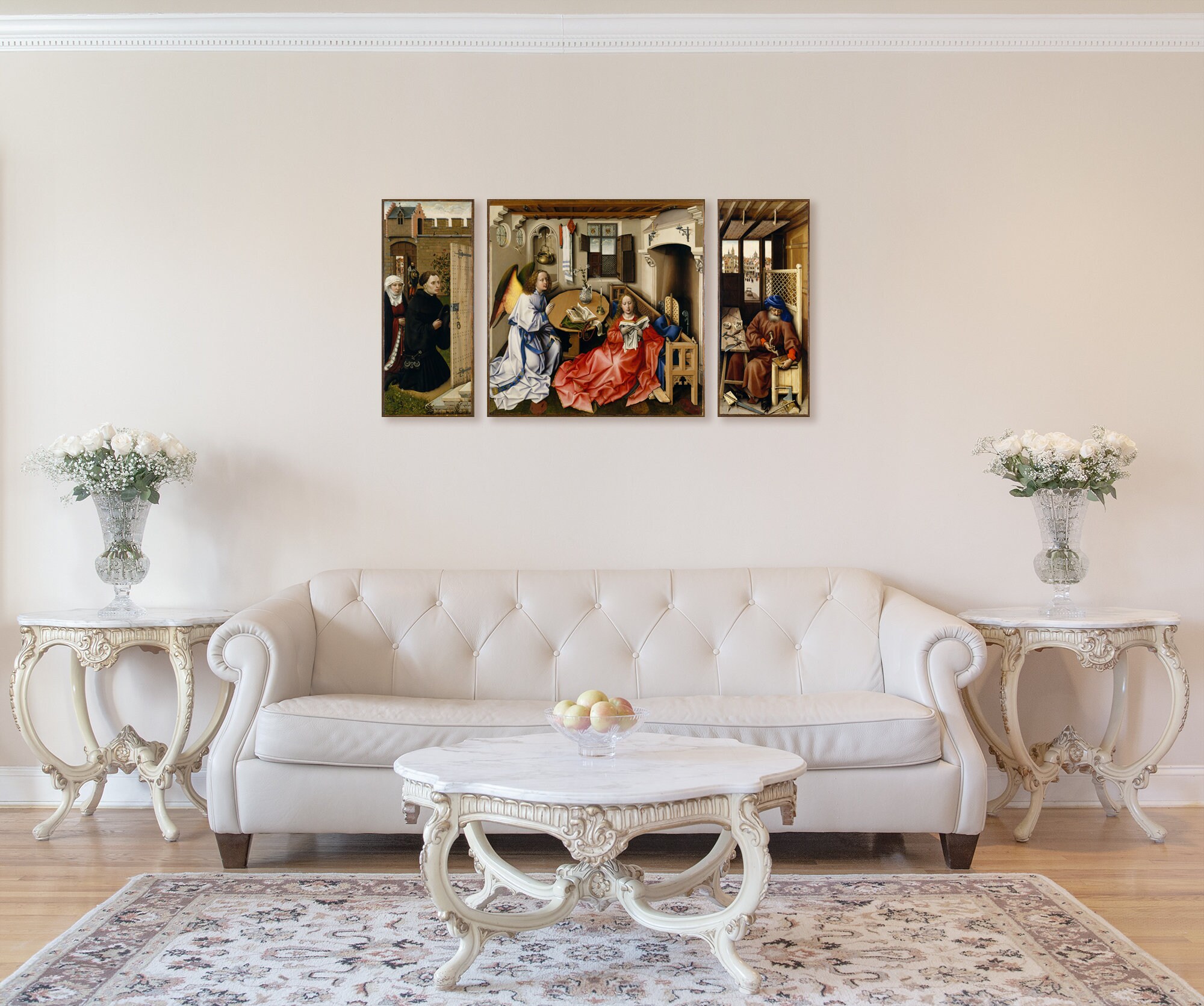 Annunciation Triptych (merode Altarpiece), Ca. 1427–32 by Robert Campin. Beautiful Digitally ...