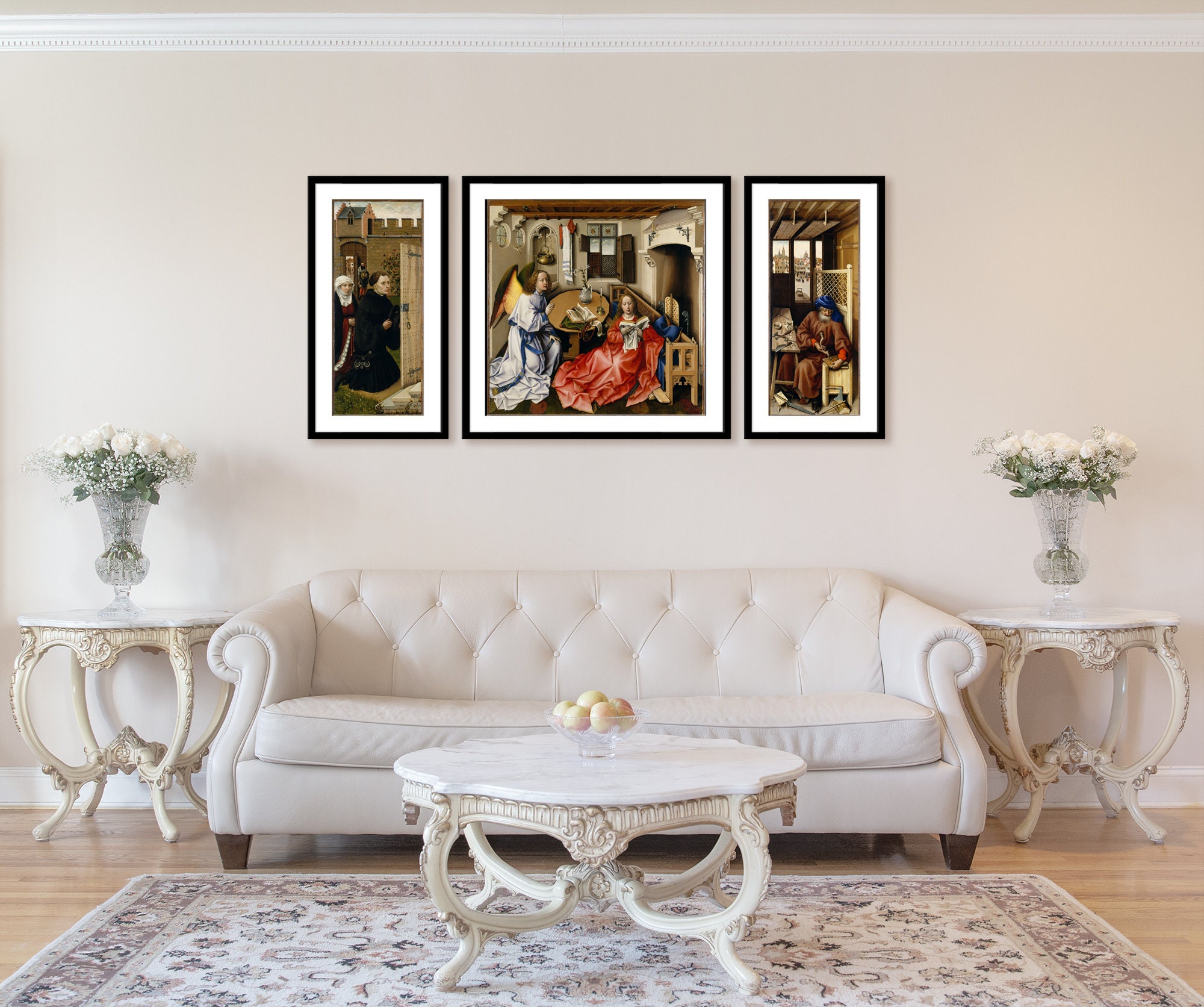 Annunciation Triptych (merode Altarpiece), Ca. 1427–32 by Robert Campin. Beautiful Digitally ...