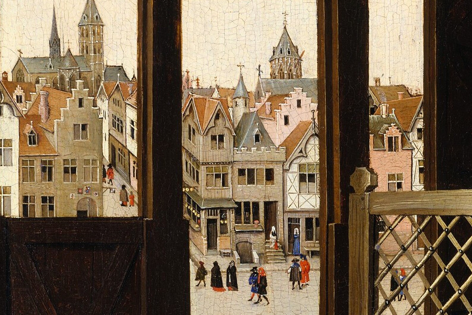 Annunciation Triptych (merode Altarpiece), Ca. 1427–32 by Robert Campin. Beautiful Digitally ...