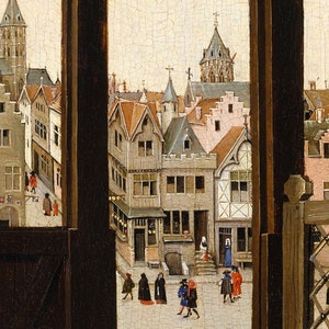 Annunciation Triptych (merode Altarpiece), Ca. 1427–32 by Robert Campin. Beautiful Digitally ...