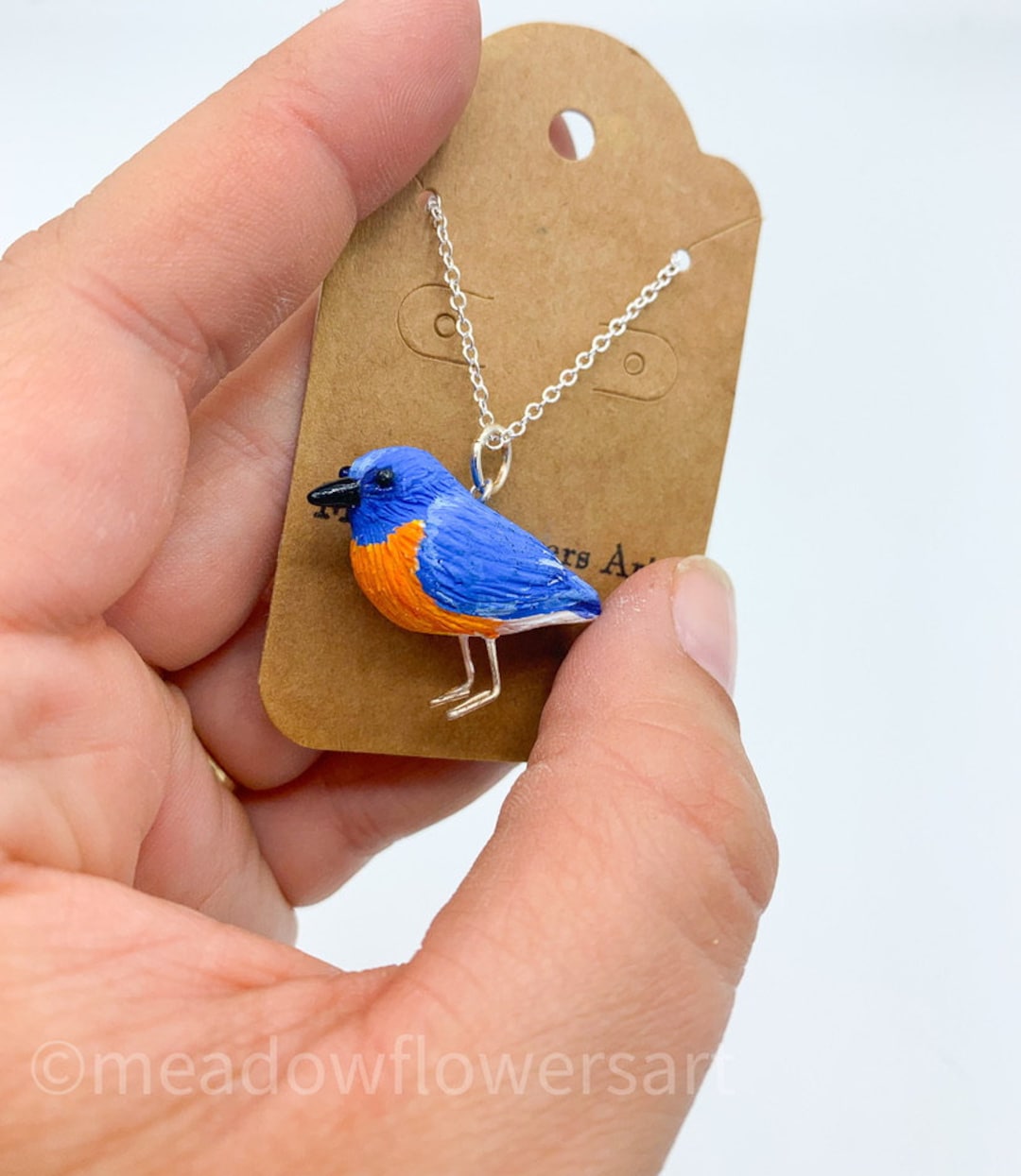 Eastern Bluebird Pendant Necklace, Bird Jewelry, Bird Lover Gift Idea ...