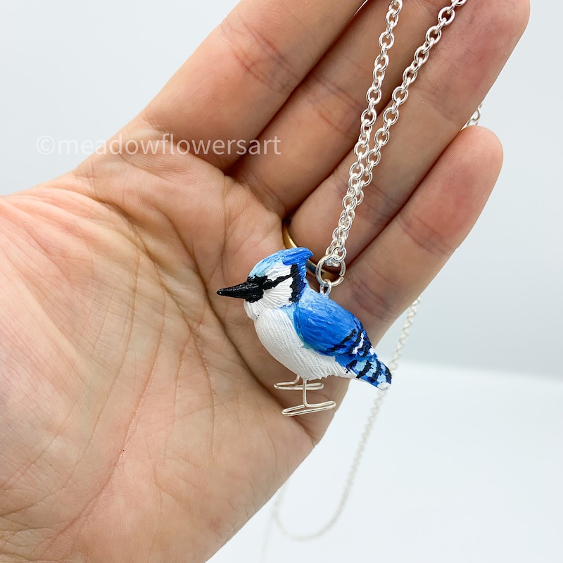 Blue Bird Necklace - Etsy