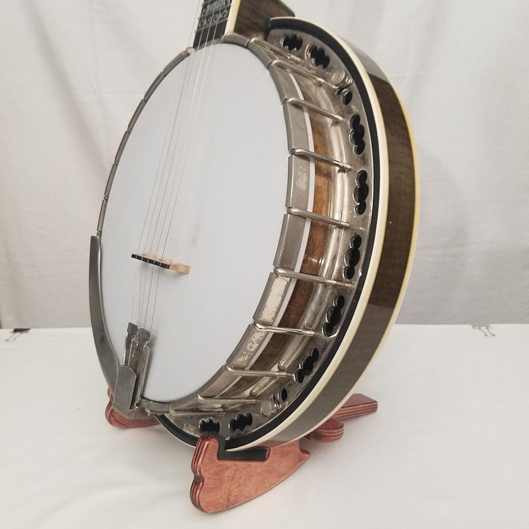 Handcrafted Wooden Banjo Stand, Portable Instrument Display - Etsy