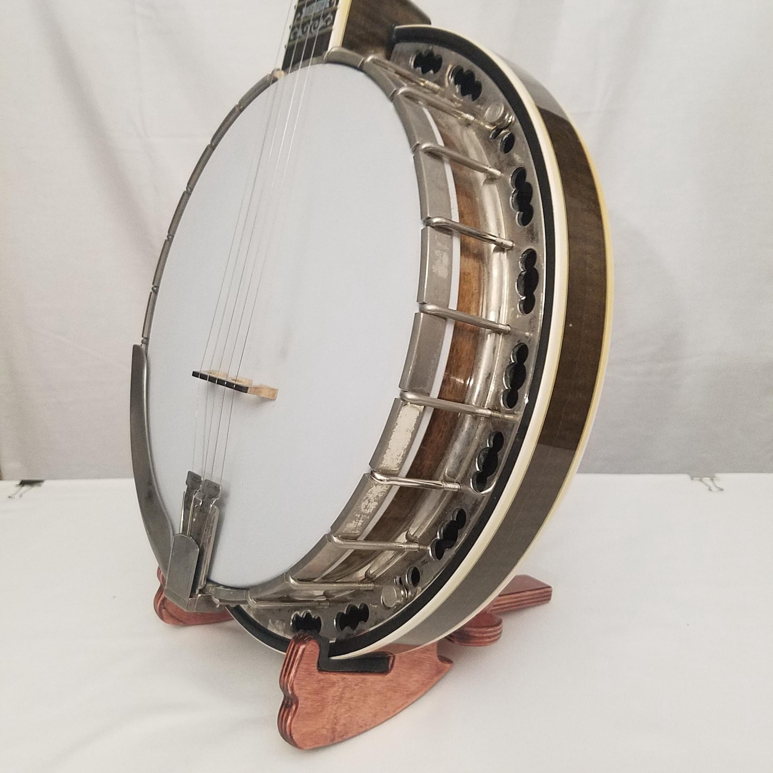 Handcrafted Wooden Banjo Stand, Portable Instrument Display - Etsy