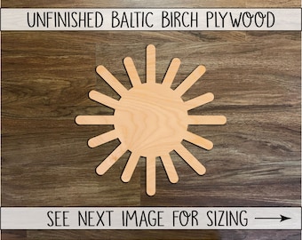 Wooden Sun Cutout - Etsy