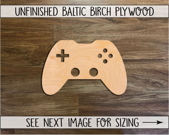 Video GAME controller shape cutout Wireless Controller Cut - Etsy