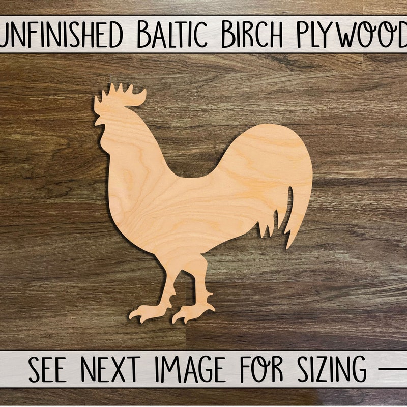 Wood Rooster - Etsy