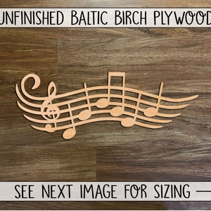 Music Plaque Wall Art - Music Notes Wall Decor - Wood Music Notes ...