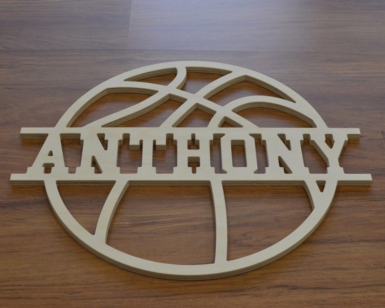 Basketball Name Sign Nursery Decor Personalized Wood Sign | Etsy