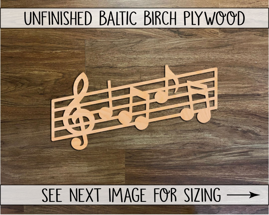 Music Note Cutout Wall Art - Music Lover Sign - Music Notes - Musician ...