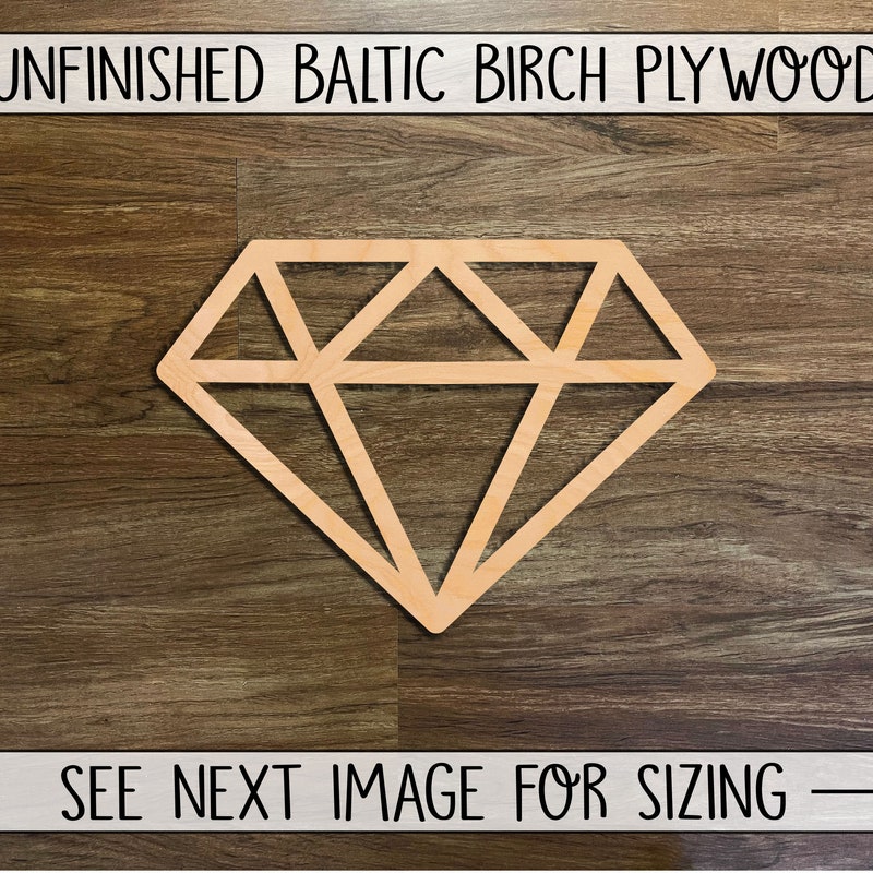 Diamond Cutout - Etsy