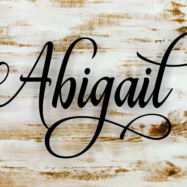 Fancy Letters Decal - Etsy