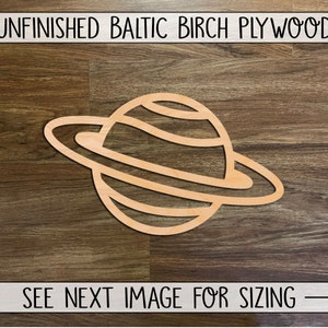 Saturn Planet Wood Craft Cutout, Unfinished Wood Blanks, Laser Cut ...