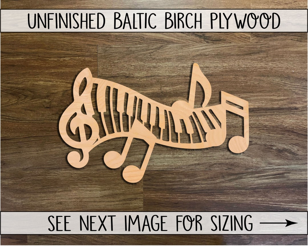 Music Note Cutout - Music Lover Sign - Music Notes - Musician Wall Art ...