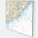 Nautical Chart # 11520 on Canvas , Charleston, Folly and Kiawah Map ...