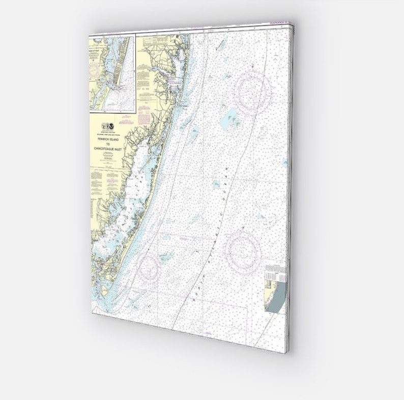 Noaa Nautical Chart - 12211 Fenwick Island to CHINCOTEAGUE Inlet;ovean ...