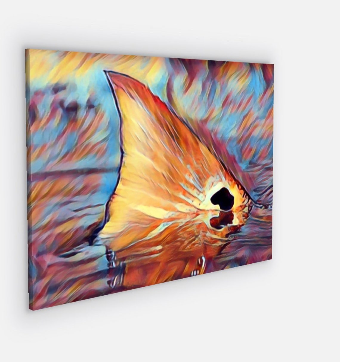 Redfish Canvas Wrap Art , Redfish Tail Prints on Canvas.redfish Tail ...