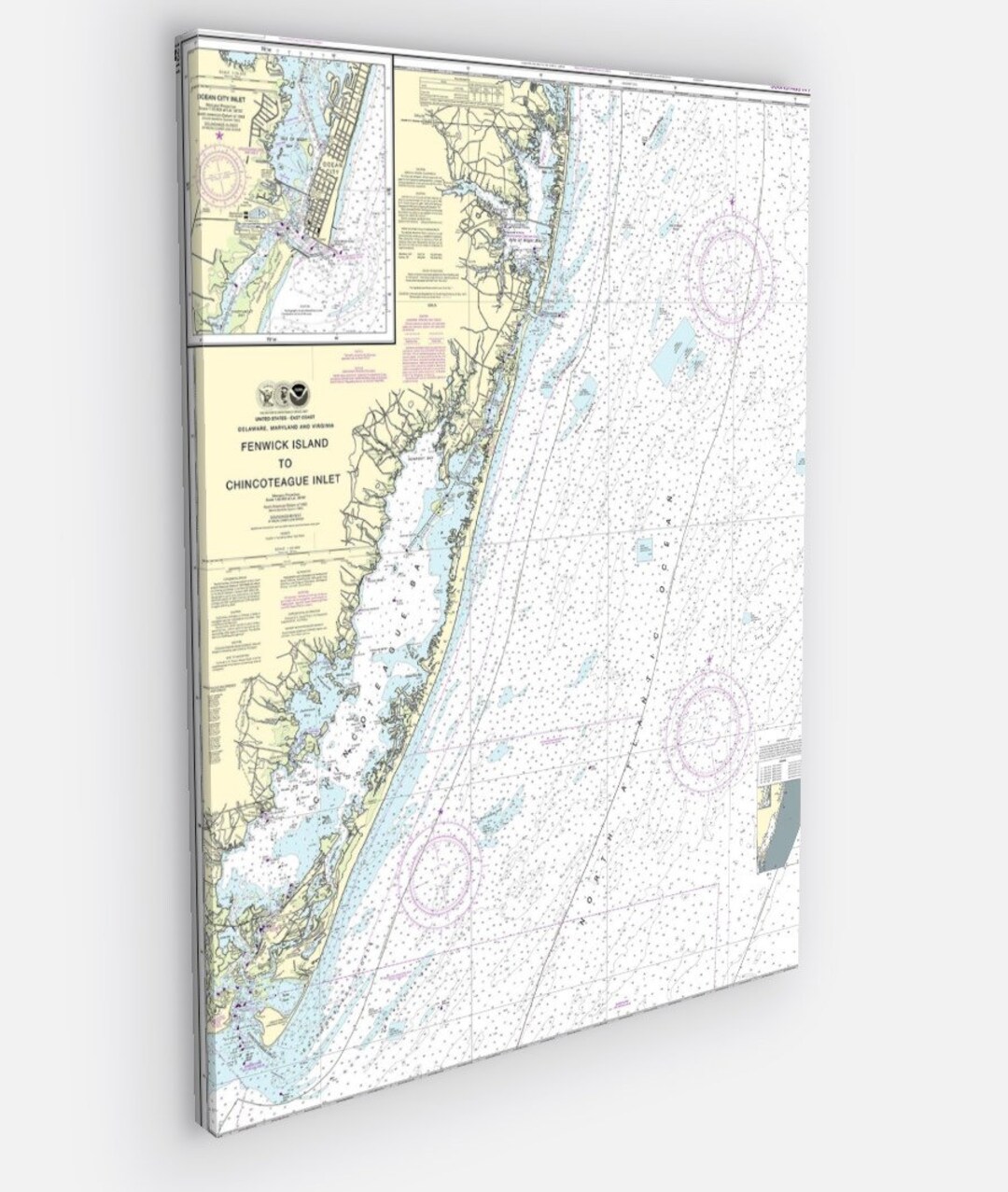 Noaa Nautical Chart - 12211 Fenwick Island to CHINCOTEAGUE Inlet;ovean ...
