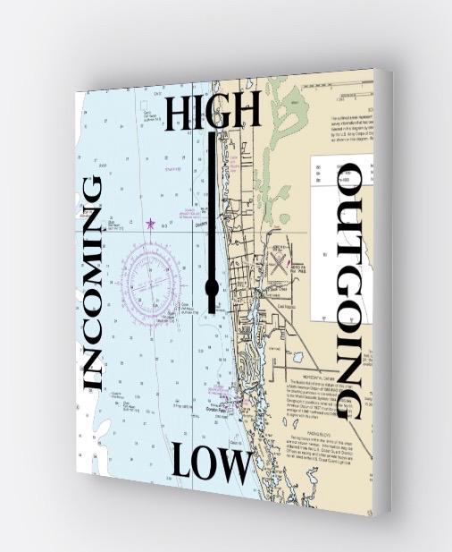 Naples Florida Tide Clock Nautical Chart, for Any Coast, . Nautical Map ...