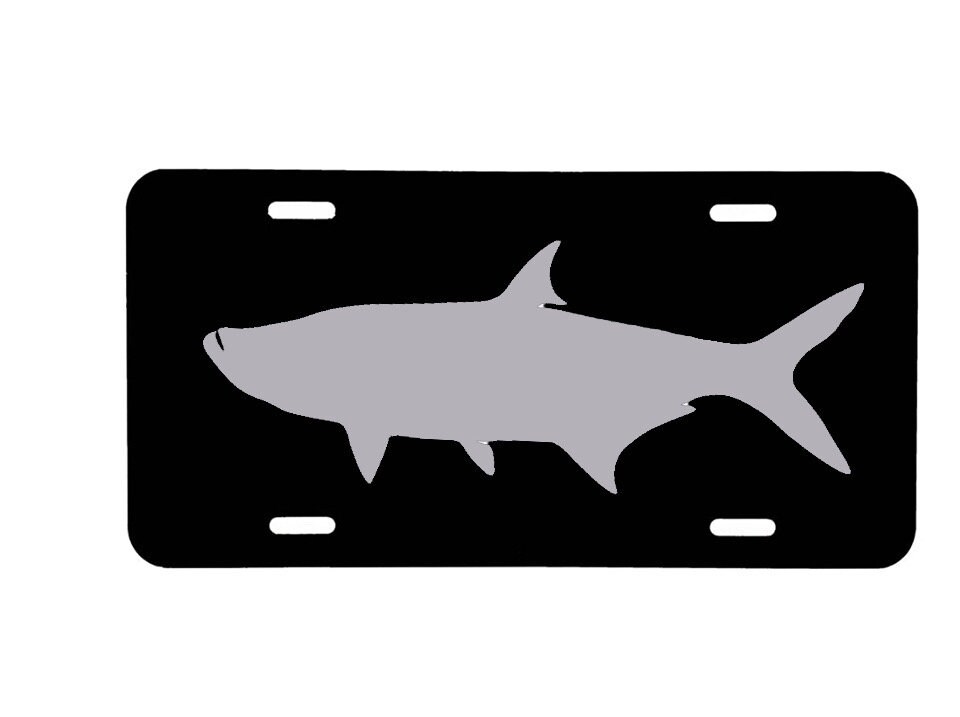 Tarpon License Plate, Fisherman Decorative License Plate, Tarpon Fish ...