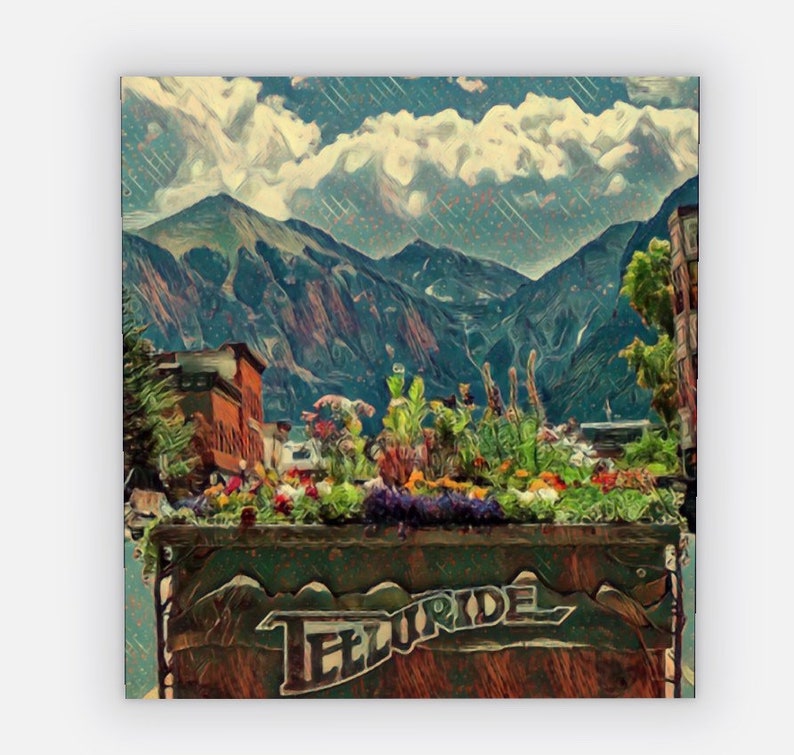 Telluride Colorado Canvas Wrap, Art , Telluride Canvas Print 24”x20 ...